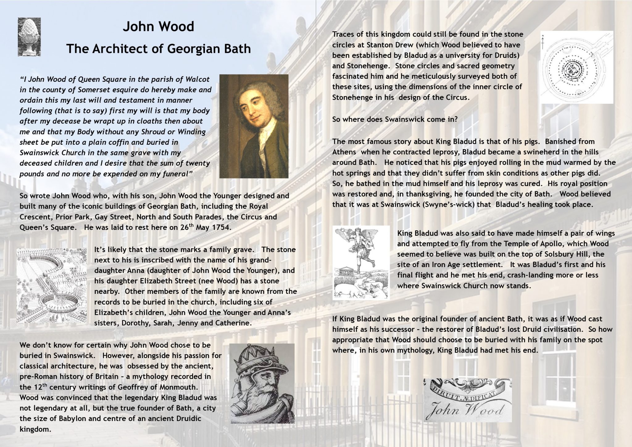John Wood – Architect of Georgian Bath – Swainswick with Woolley